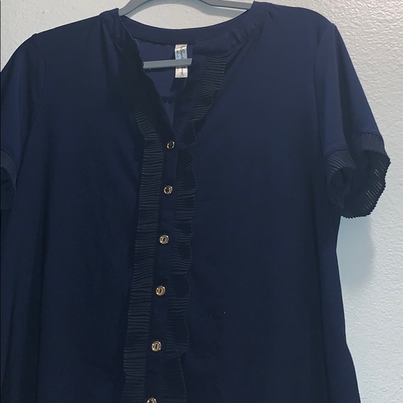 Perseption | Tops | Perception Concept Blue Blouse | Poshmark